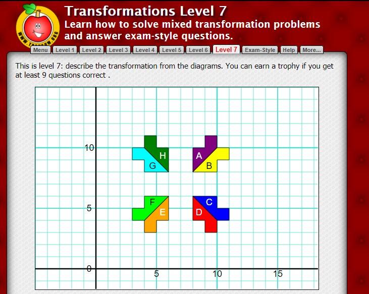 Solved www.1 Transformations Level 7 Learn how to solve | Chegg.com