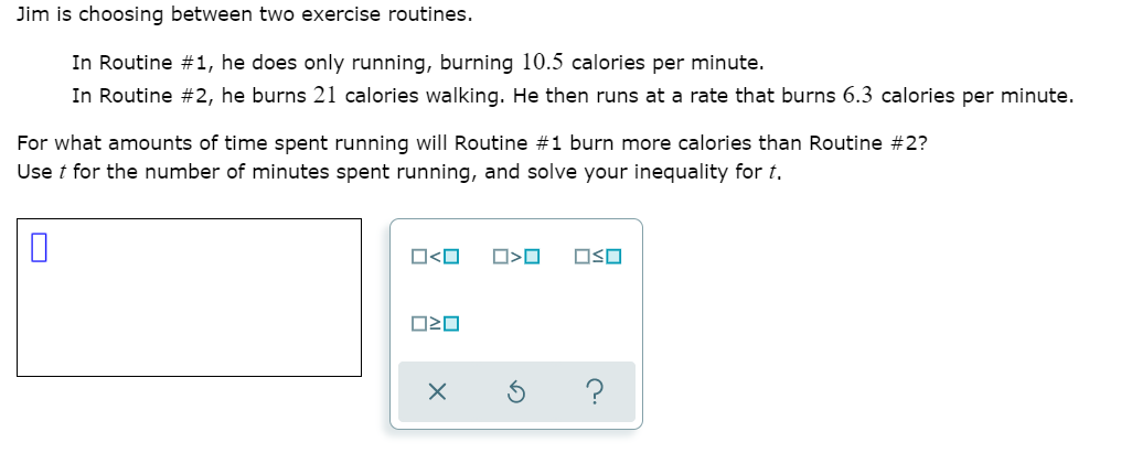 Solved Jim is choosing between two exercise routines. In | Chegg.com