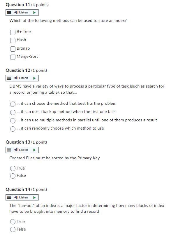 Solved Which of the following methods can be used to store | Chegg.com