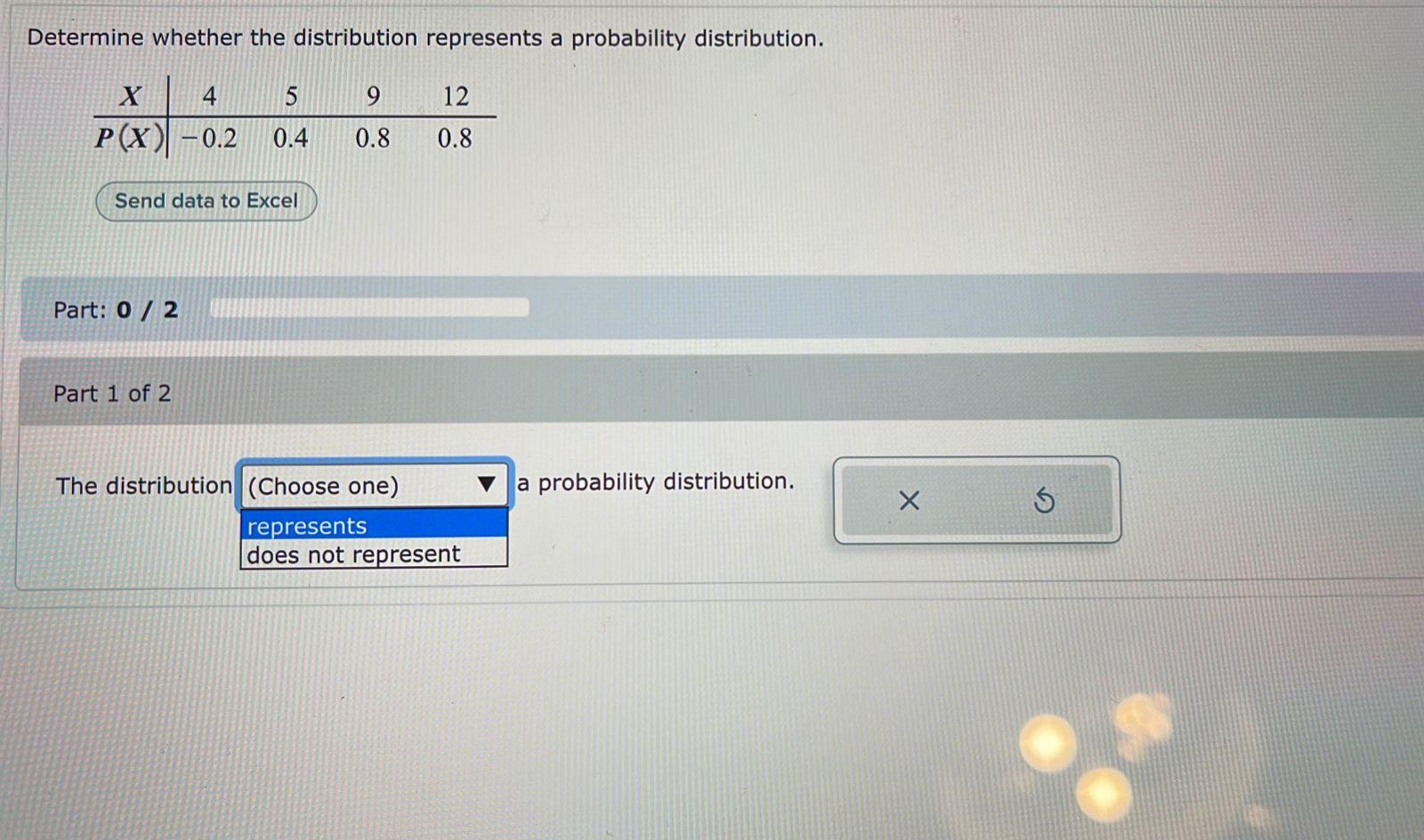Solved Determine whether the distribution represents a | Chegg.com