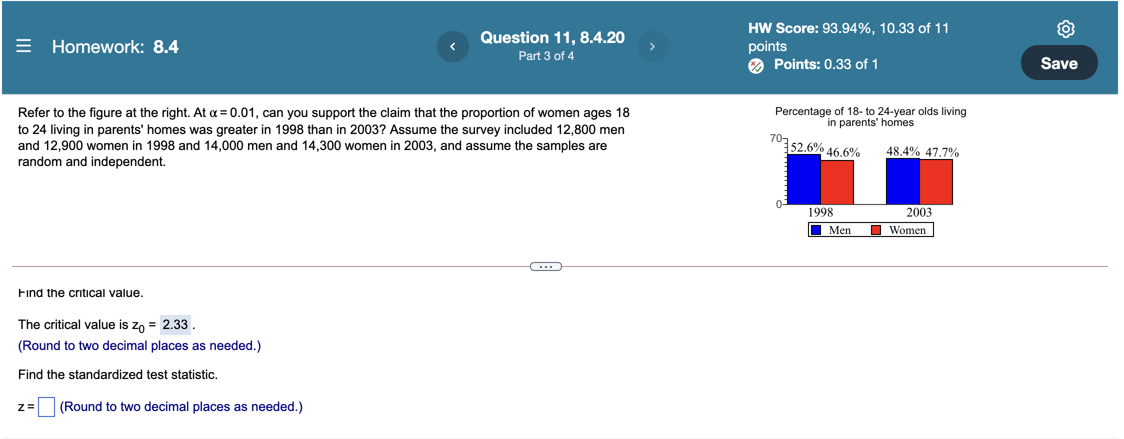 Solved III Homework: 8.4