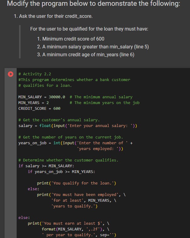 Solved Modify the code in python thank you.# Activity | Chegg.com