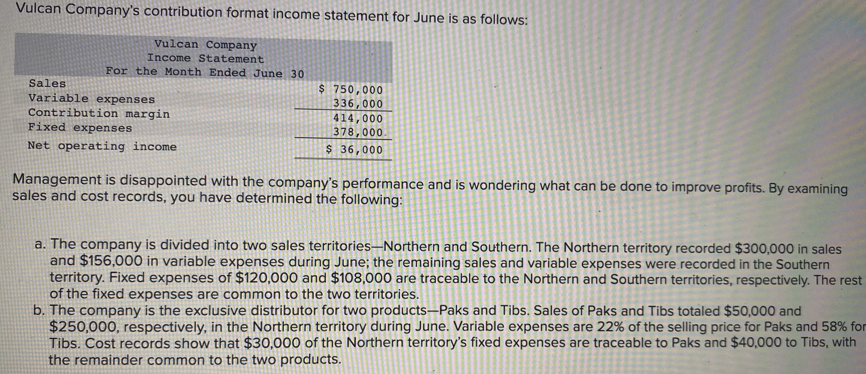 Solved Prepare contribution format segmented income | Chegg.com
