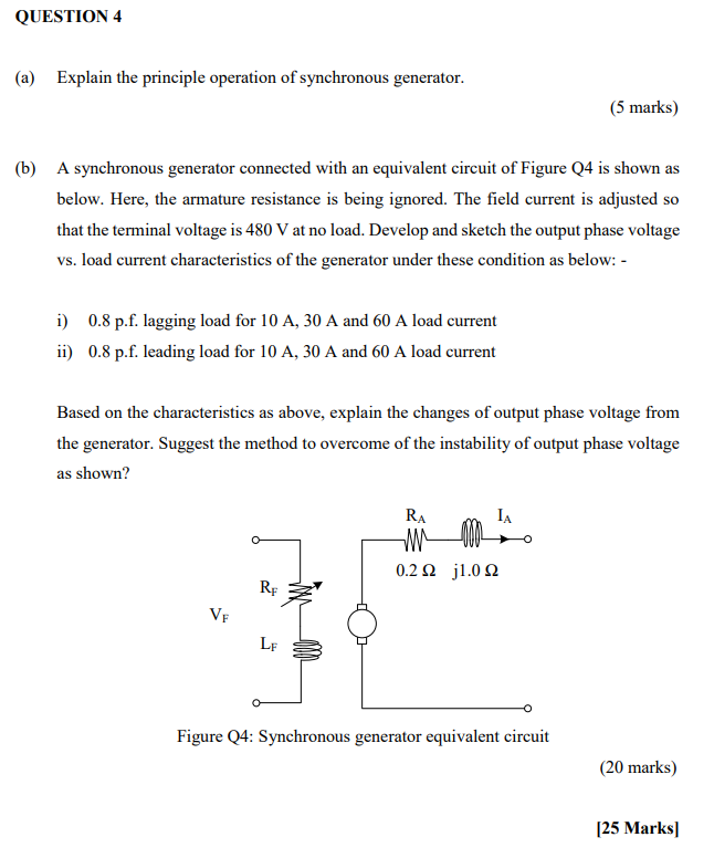 Solved QUESTION 4 (a) Explain the principle operation of | Chegg.com