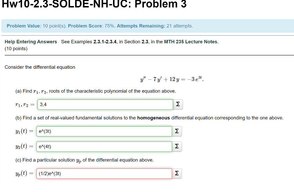 Solved Consider the differential | Chegg.com