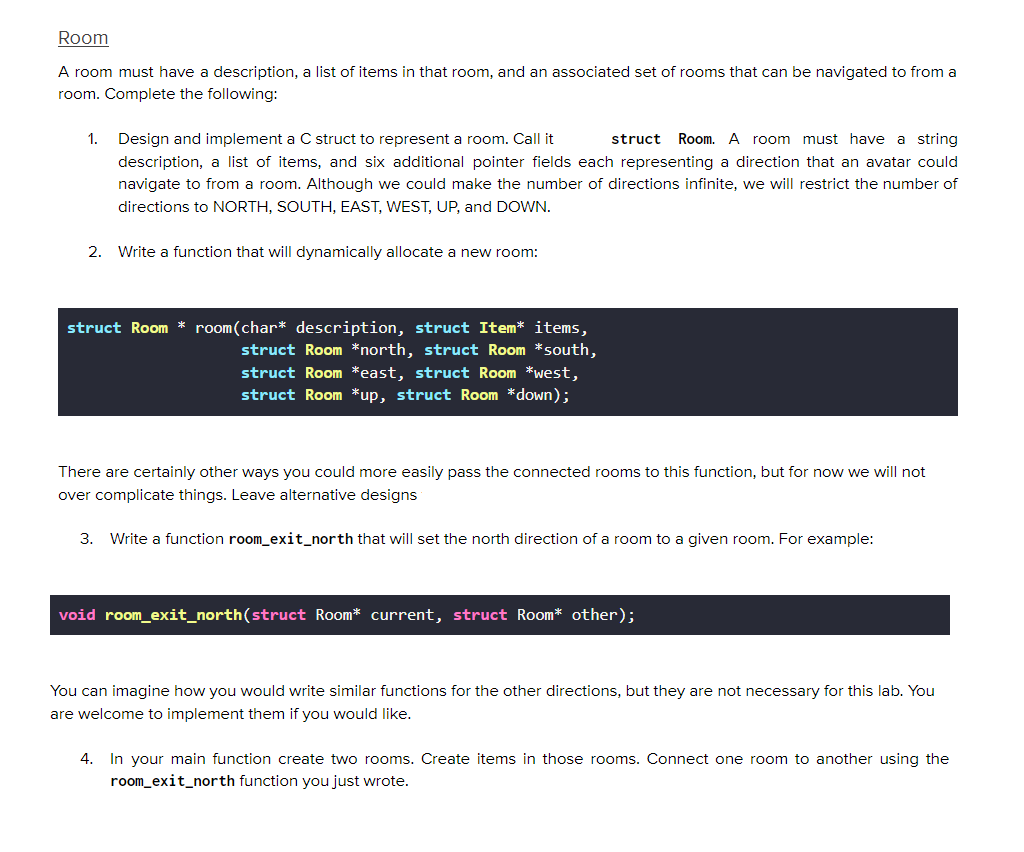 Solved Implementing a Little Game State We have covered | Chegg.com