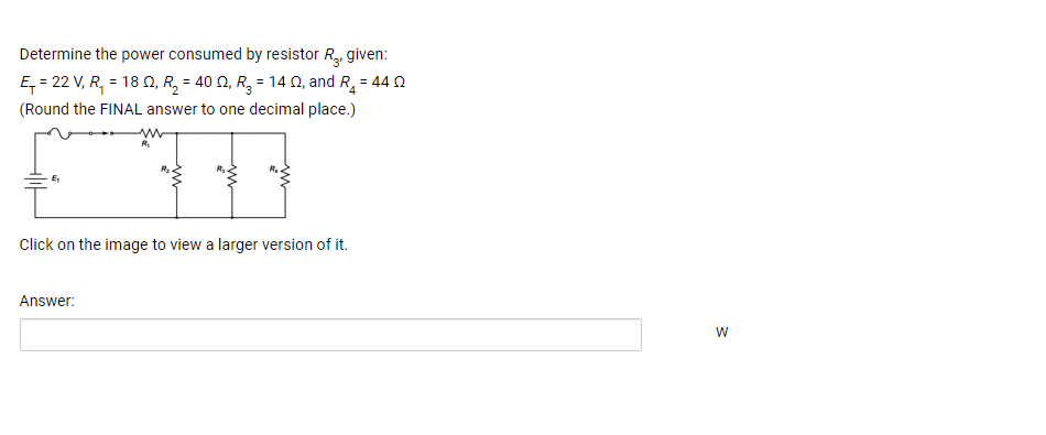 Solved Determine the power consumed by resistor R3', | Chegg.com