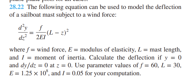 Solved 28.22 The following equation can be used to model the | Chegg.com