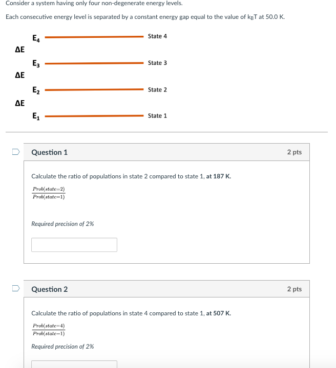 Solved Consider a system having only four non-degenerate | Chegg.com