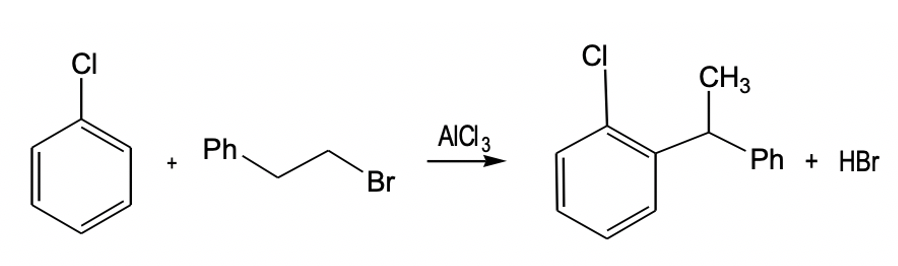 Solved CI C! CH3 Ph. . AICI: + Ph + HBr Br | Chegg.com