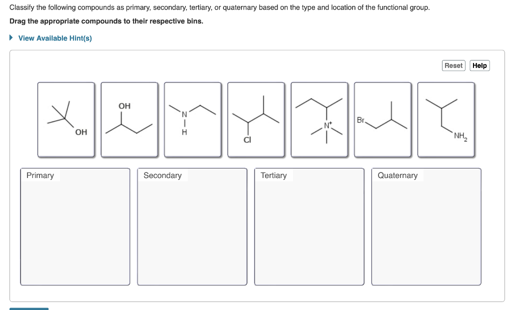 Solved Classify the following compounds as primary, | Chegg.com