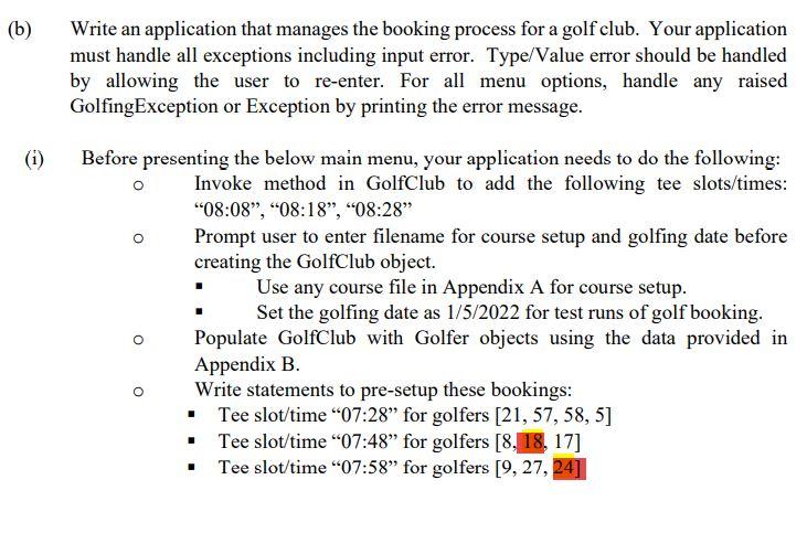 Solved (a) Implement the GolfClub class. It has a class | Chegg.com
