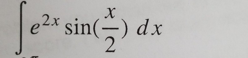 Solved e2x sin(-) dx 2 | Chegg.com