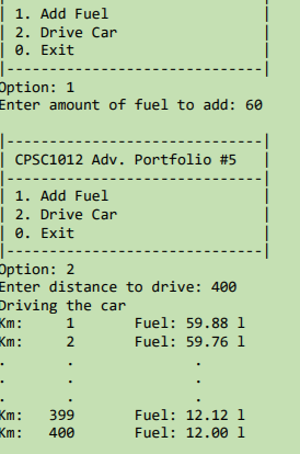 Solved C# Car Instrument Simulator Design a set of classes | Chegg.com