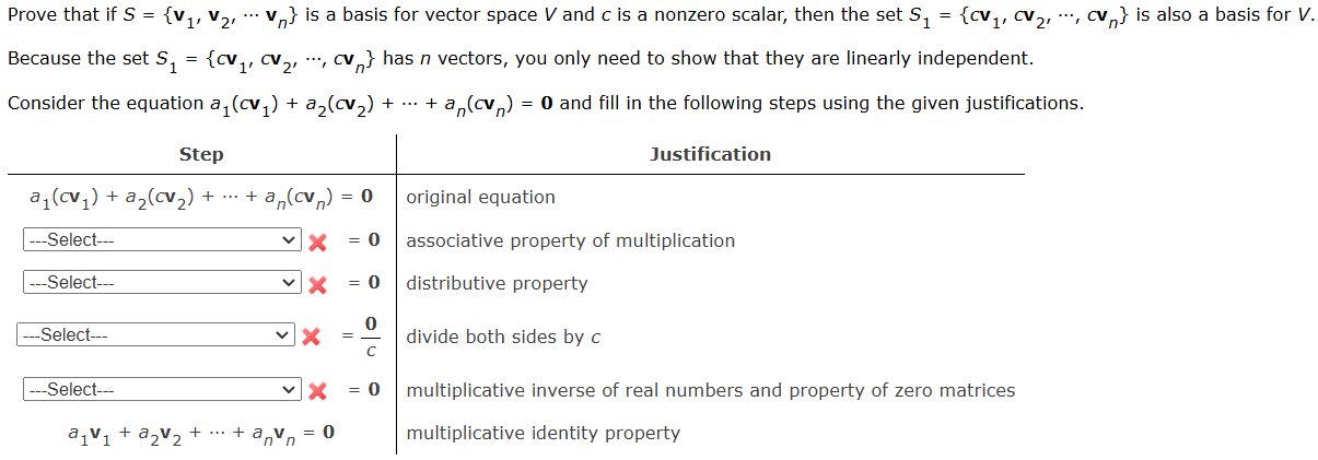 Solved Prove that if S={v1,v2,cdotsvn} is ﻿a basis for | Chegg.com