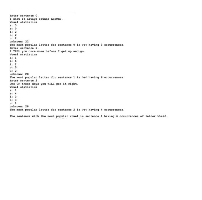 Solved Vowel Program (cont.) CSCI 111 Programming and | Chegg.com