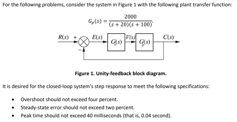 Solved For the following problems, consider the system in | Chegg.com