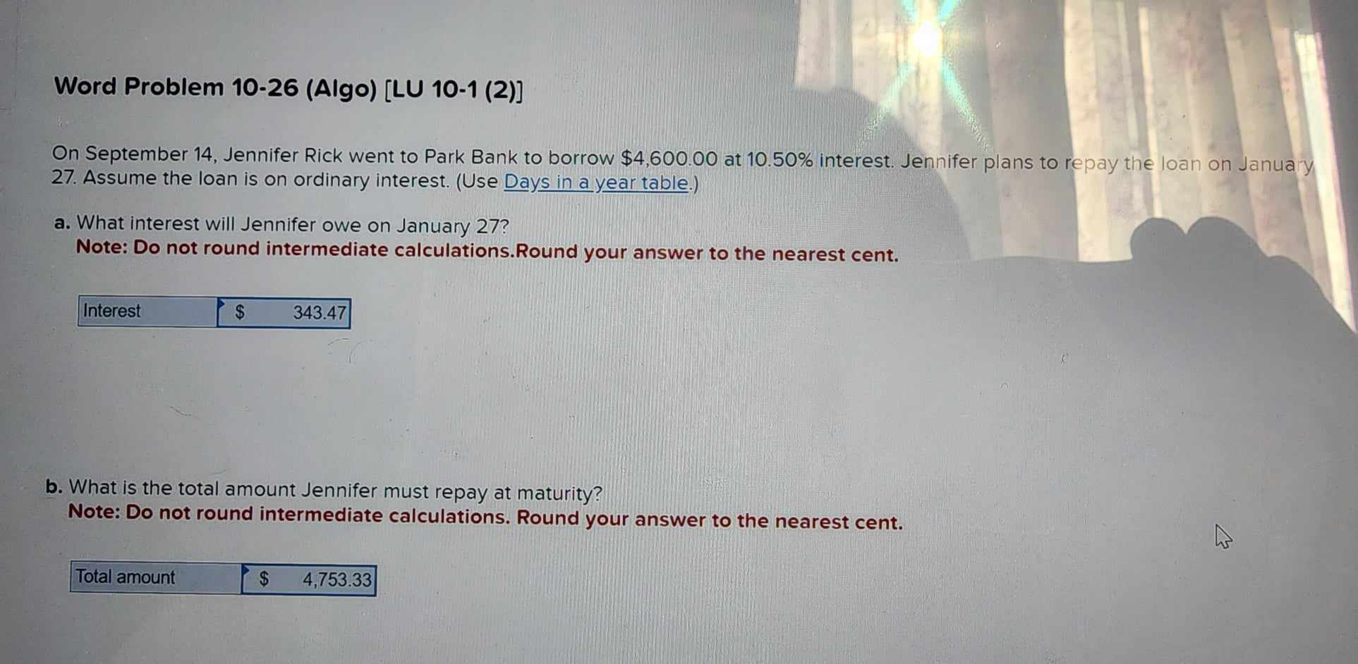 Solved Word Problem 10-26 (Algo) [LU 10-1 (2)]On September | Chegg.com
