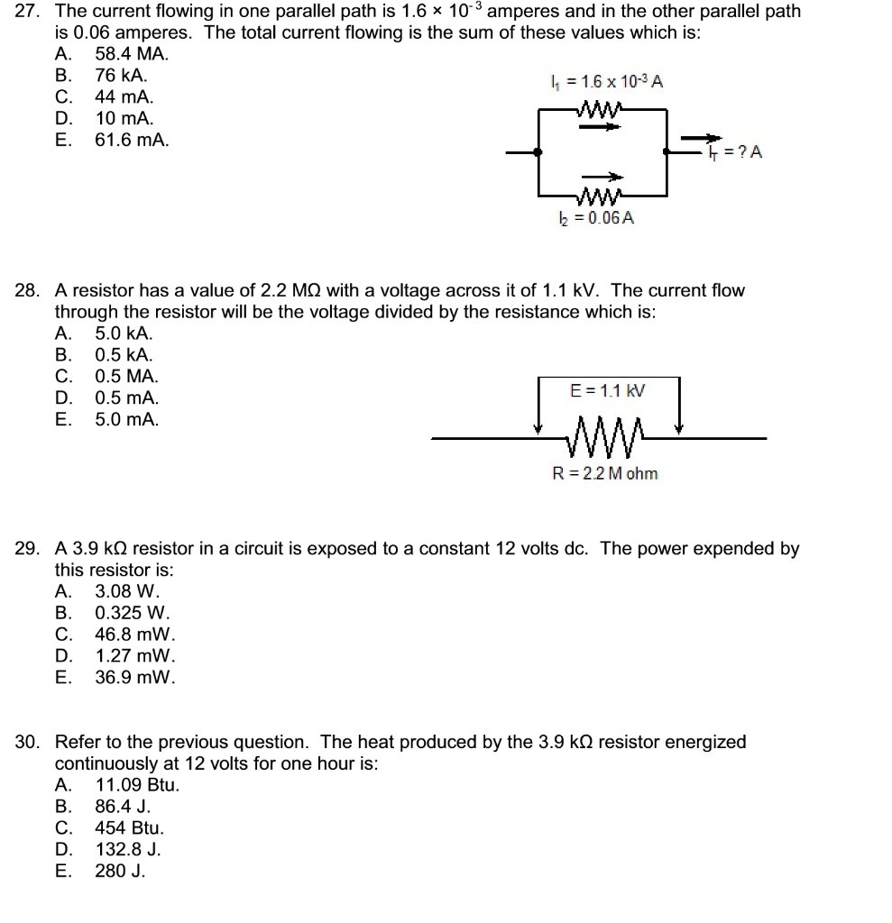 Solved A circuit has a 2000 ohm resistor (R1) connected in | Chegg.com