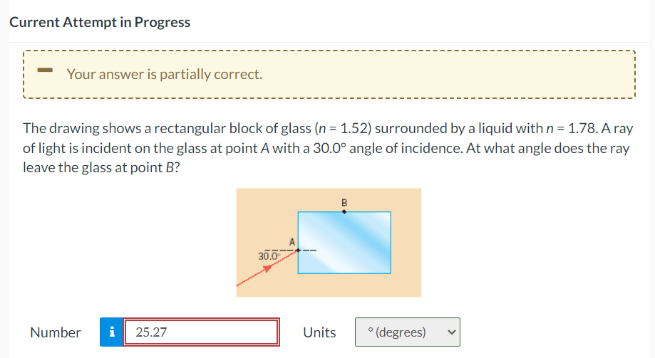 Solved Current Attempt in Progress The drawing shows a | Chegg.com