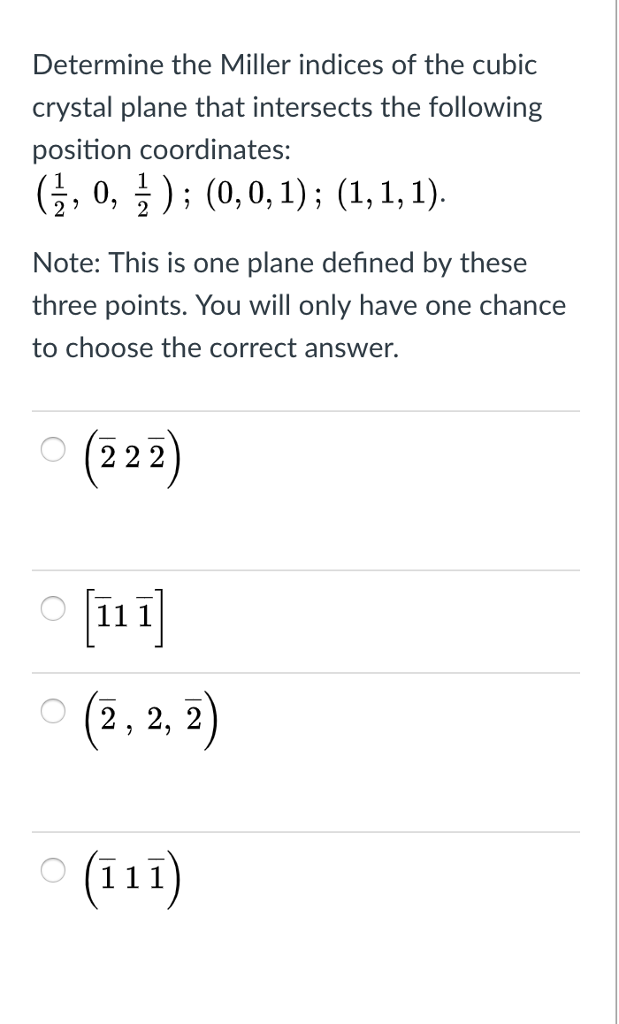 Solved Determine the Miller indices of the cubic crystal | Chegg.com