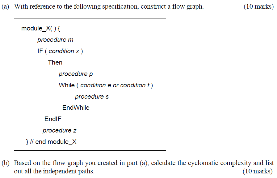 Solved (a) With reference to the following specification, | Chegg.com