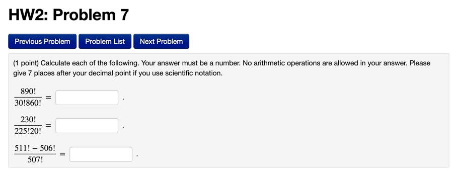 Solved HW2: Problem 7 Previous Problem Problem List Next | Chegg.com Solved HW2: Problem 7 Previous Problem Problem List Next | Chegg.com