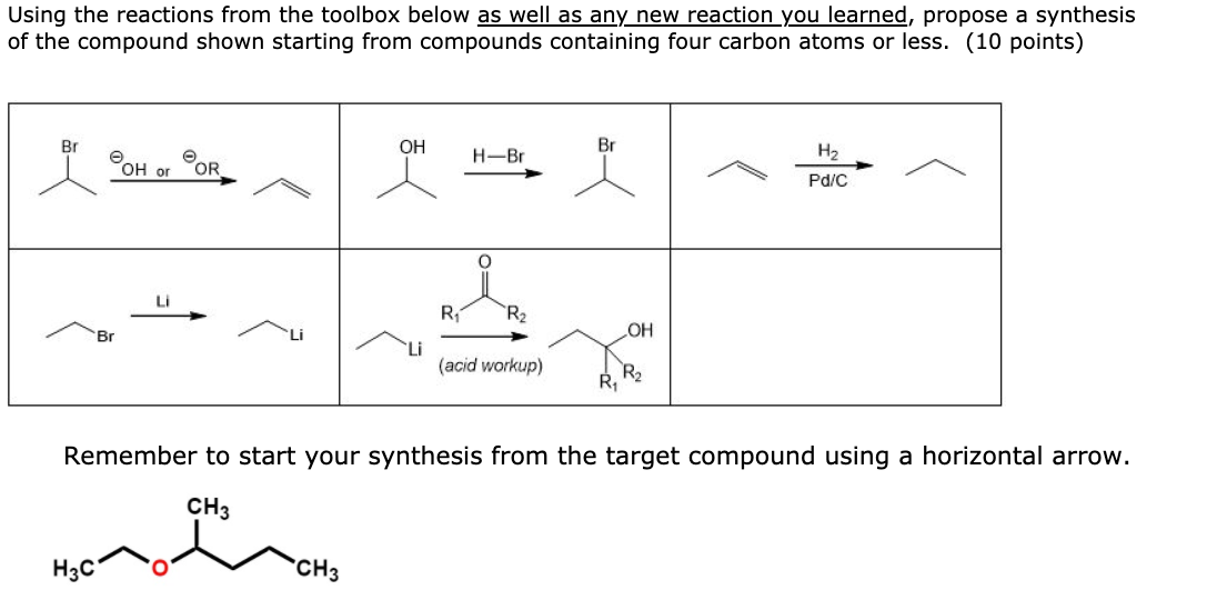 Solved Using the reactions from the toolbox below as well as | Chegg.com