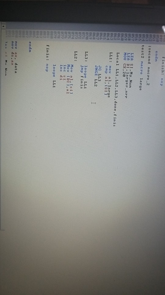 Solved by using 8086 emulator, how to construct such code | Chegg.com