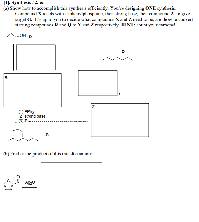 Solved 14). Synthesis #2. & (a) Show how to accomplish this | Chegg.com