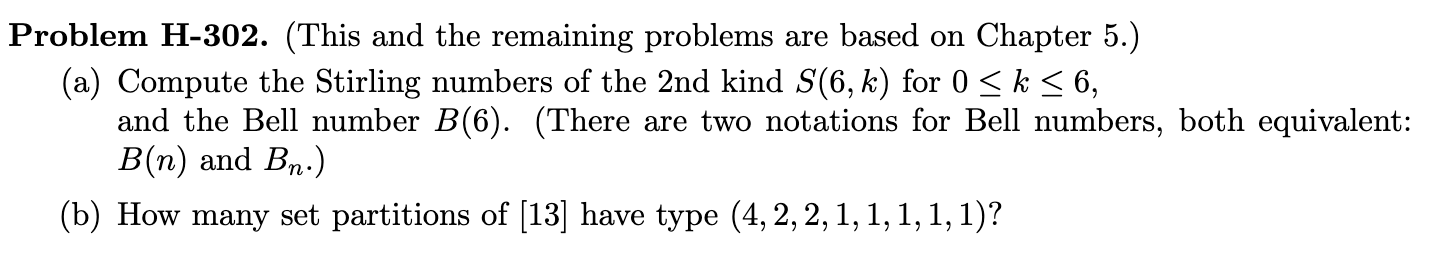 Solved Problem H-302. (This and the remaining problems are | Chegg.com