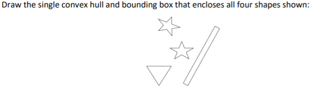 Solved Draw the single convex hull and bounding box that | Chegg.com