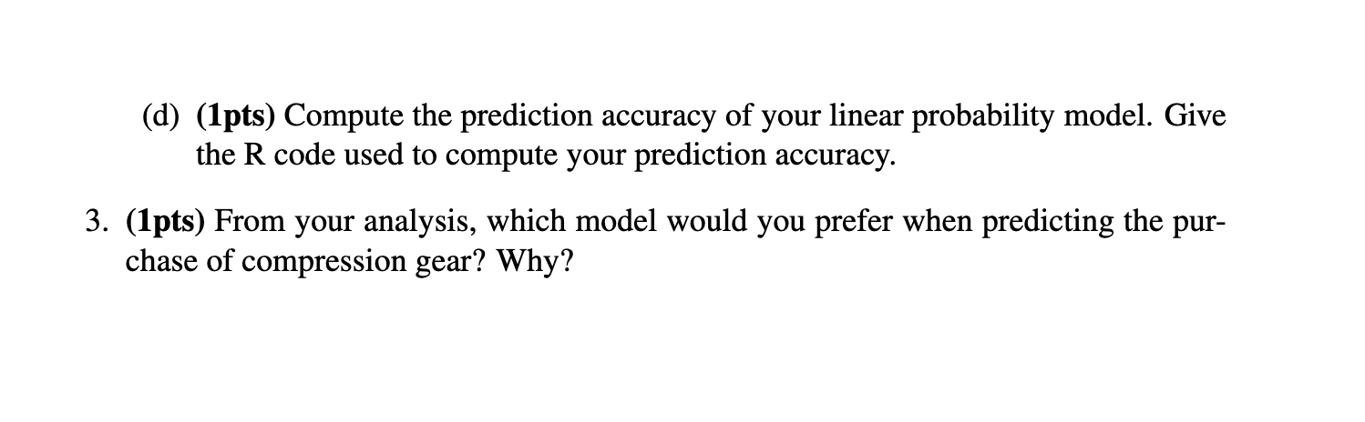 Solved Binary Choice Models: Annabel, a retail analyst, has | Chegg.com