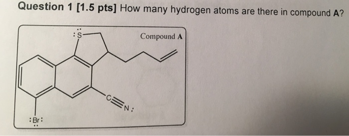 Solved How many hydrogen atoms are there in compound A? | Chegg.com