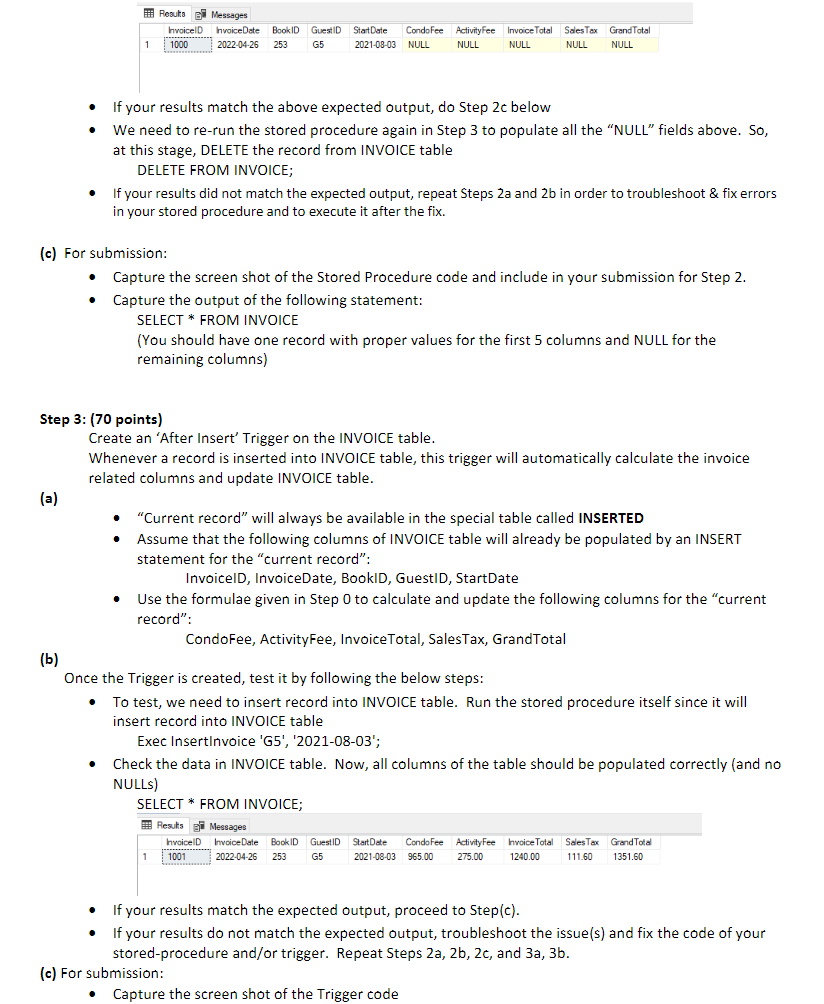 Solved HW 7.2 - Stored Procedures and Triggers (130 points) | Chegg.com