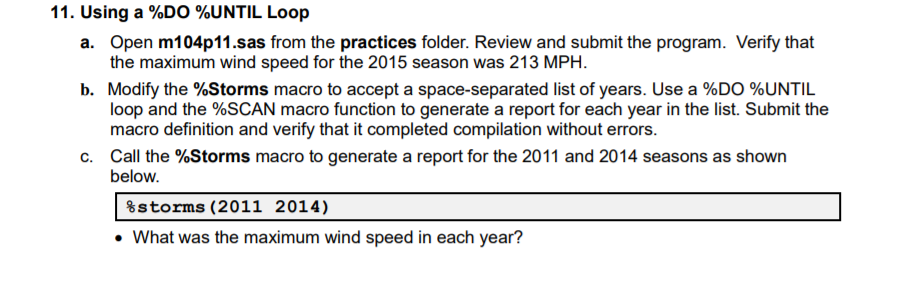 7. Using Macro Conditional Processing to Choose Which | Chegg.com