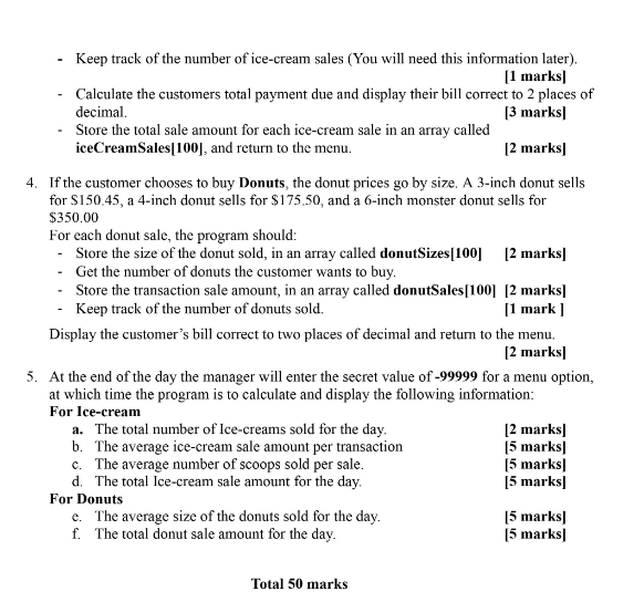 Solved C Program Using Dimensional Array And Basic C 9324