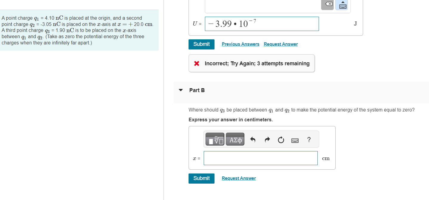 Solved A point charge q1=4.10nC is placed at the origin, and | Chegg.com