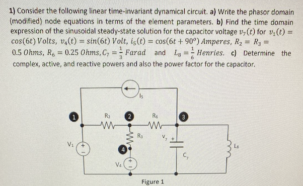 1) Consider the following linear time-invariant | Chegg.com