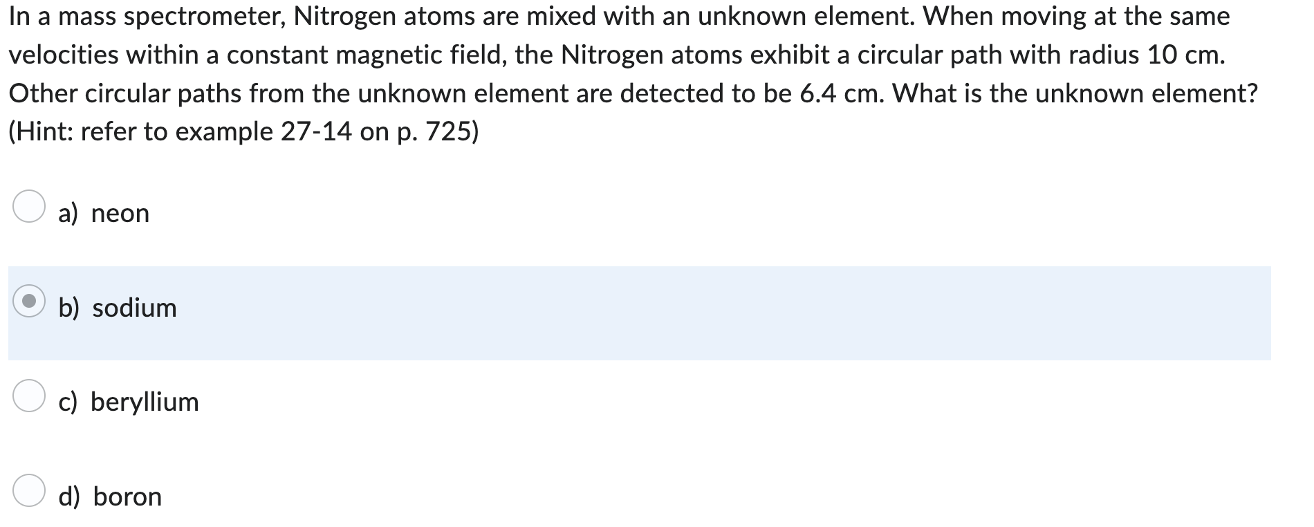 Solved In a mass spectrometer, Nitrogen atoms are mixed with | Chegg.com