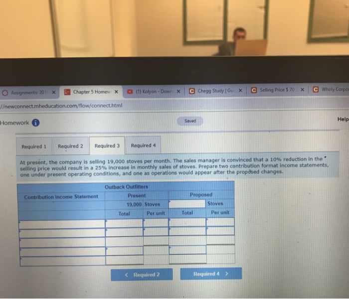Solved hapter 5 Homework Help Save&Exit Submi 6 Outback | Chegg.com
