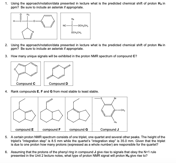 Solved 1. Using the approach/notation/data presented in | Chegg.com