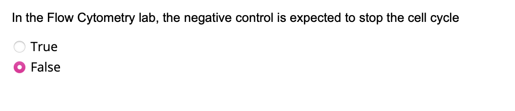 Solved In the Flow Cytometry lab, the negative control is | Chegg.com