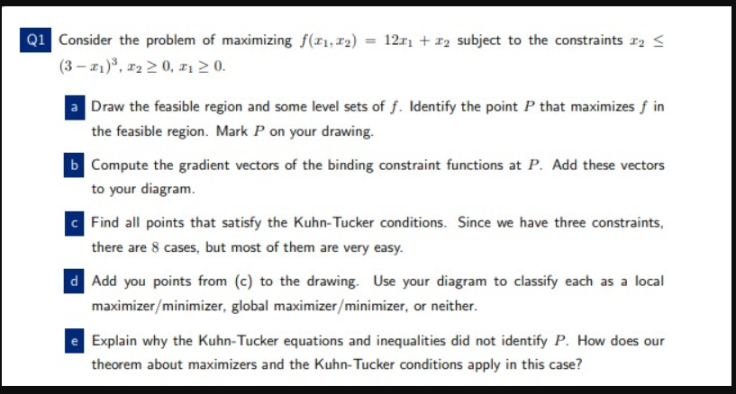 Consider the problem of maximizing f(x1,x2)=12x1+x2 | Chegg.com