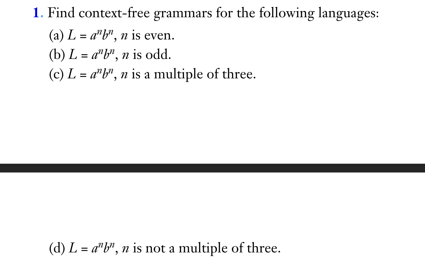 Find context-free grammars for the following | Chegg.com