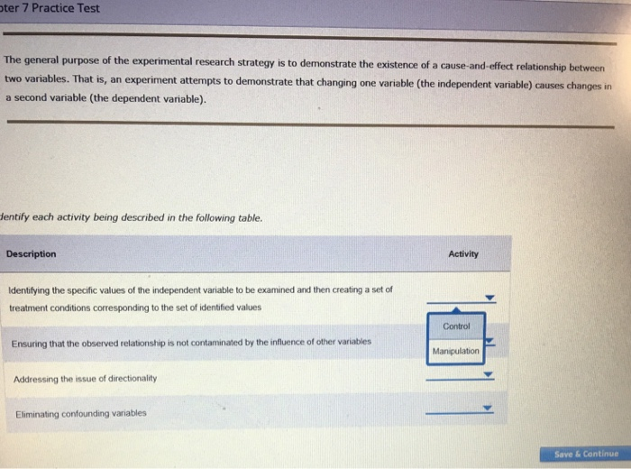 Solved ter 7 Practice Test The general purpose of the | Chegg.com
