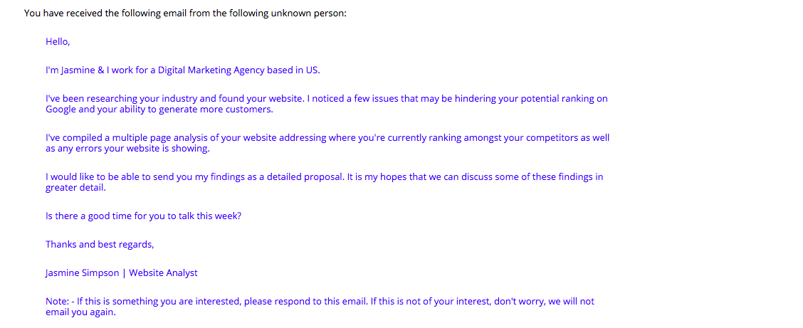 Solved You Have Received The Following Email From The Chegg