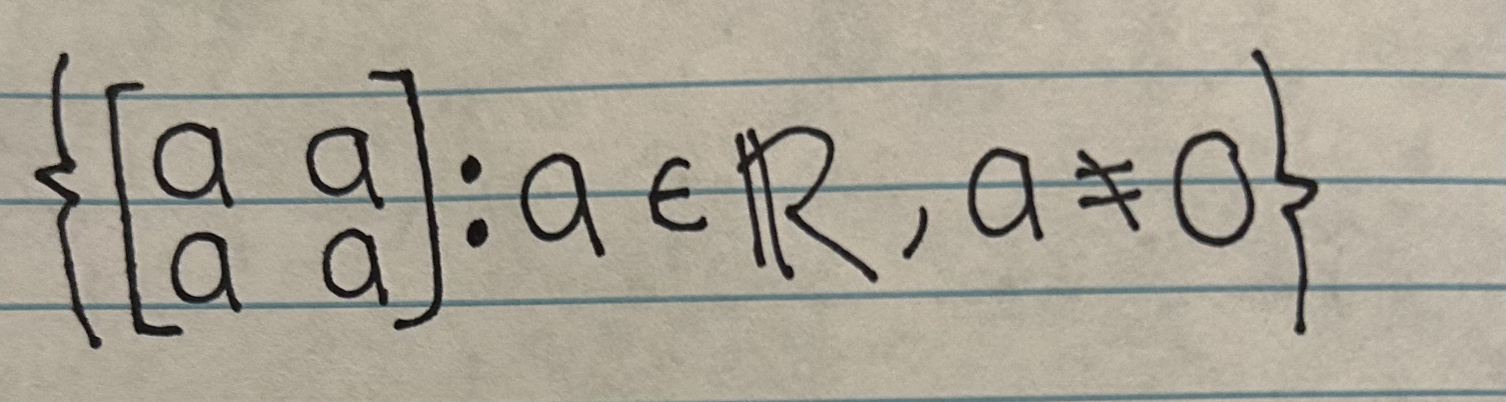 Solved {[aaaa]:ainR,a≠0} ﻿What is the inverse of this matrix | Chegg.com
