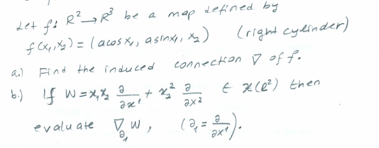 Solved Let få R² R²³ be a map defined by map f (x₁₁x₂) = | Chegg.com