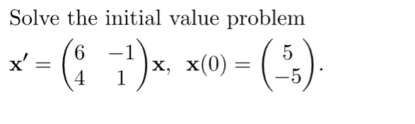 Solved Solve the initial value problem | Chegg.com